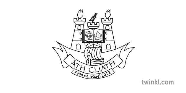 dublin gaa blanco y negro - Twinkl