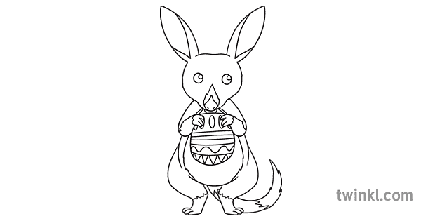 Easter Bilby Coloring Autumn Australian Sheet Pages Colouring ...