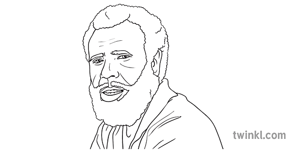 eddie mabo portrait culture australia ks1 black and white rgb ...