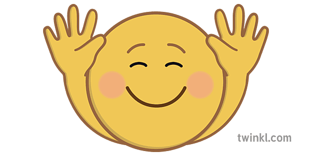 emoji arms in air Illustration - Twinkl