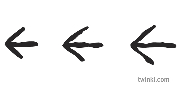 emu tracks blanco y negro - Twinkl