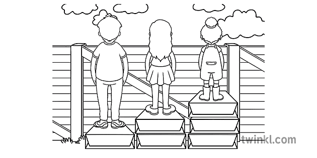 equality and equity different box equality equity social people ...