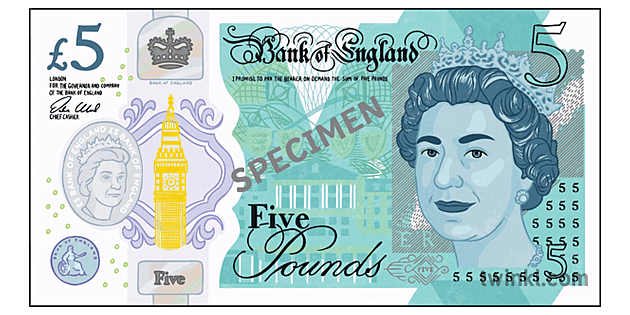 penkių svarų banknotų pinigų maišymo valiuta uk ks2 2 Ilustración - Twinkl
