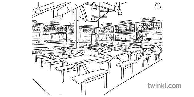 food court inside hawker center singapore ks1 bw rgb