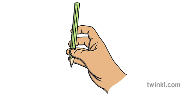 Four Finger Pencil Grip Illustration - Twinkl