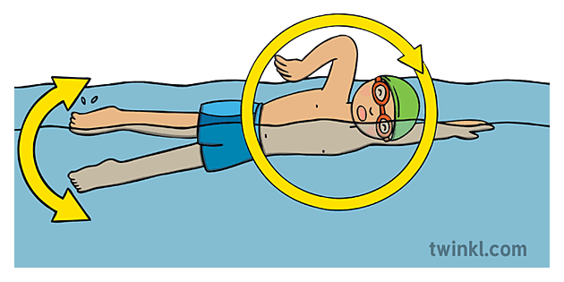 Freestyle Stroke Step 3 Illustration Twinkl