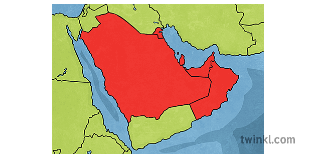 gcc map Illustration - Twinkl