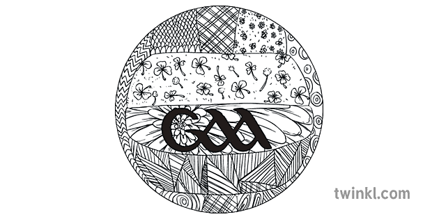 gaa mindfulness football colouring ball roi ireland sport mps ks2 ...