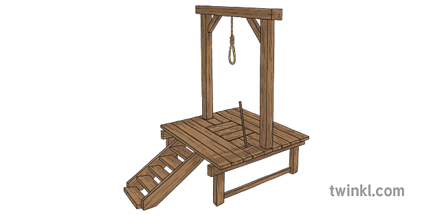 Gallows Object Crime Punishment Execution History The Tudors Illustration