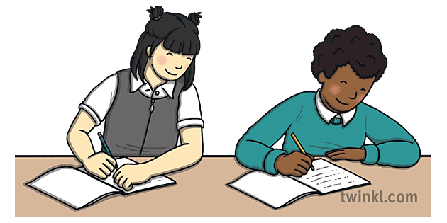 момиче копиране работа Illustration