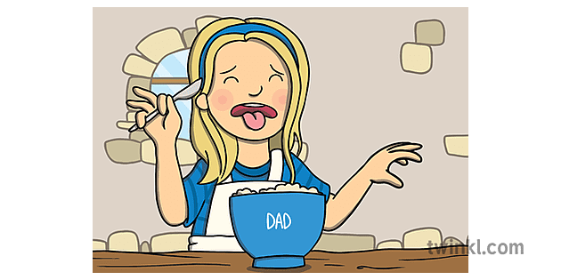 goldilocks try daddy bears porridge goldilocks and the three bears phase 1