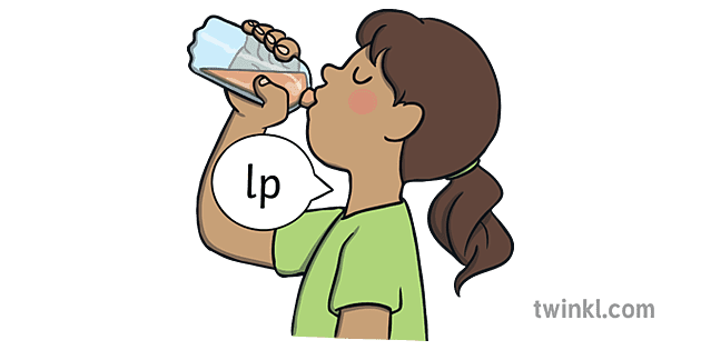 Gulping Drinking Gulp Phonics Lp Girl Speech Bubble Sounds KS1