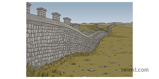 Hadrians Wall EDITED Illustration - Twinkl