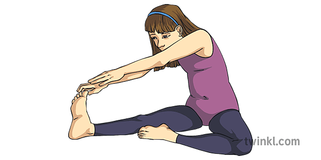 hamstring stretch cool down ks2 Illustration - Twinkl