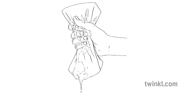 Hand Squeezing Wet Sponge Friction Science Physics Rubber Play Squish ...