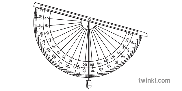 clinómetro hecho en blanco y negro - Twinkl