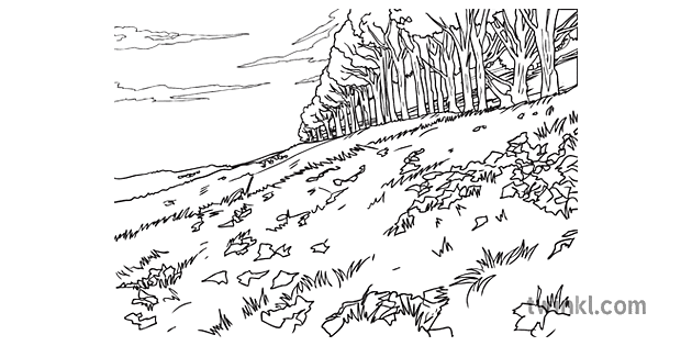 Grassy Hill Coloring Page