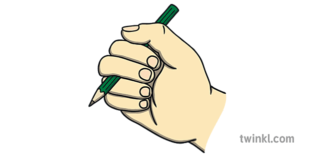 interdigital brace pencil grip Illustration - Twinkl
