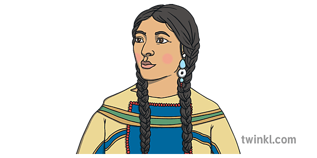 ks1 sacagawea Explorer umlando portrait owesifazane native american