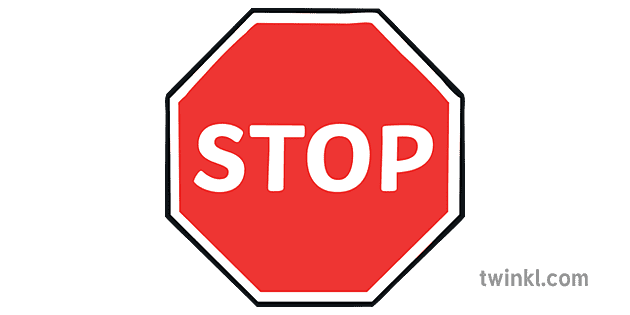 ks1 znak stop usa Illustration - Twinkl