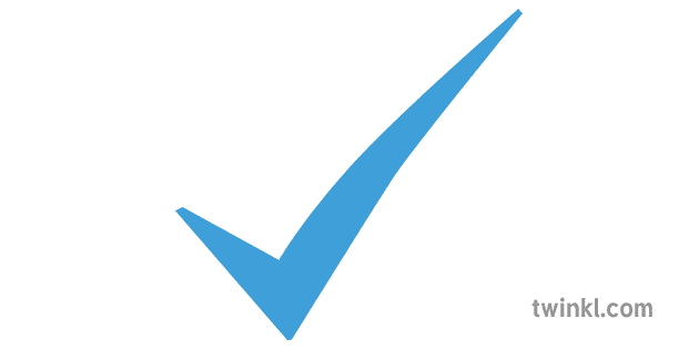 KS1 Tick Symbol Illustration Twinkl