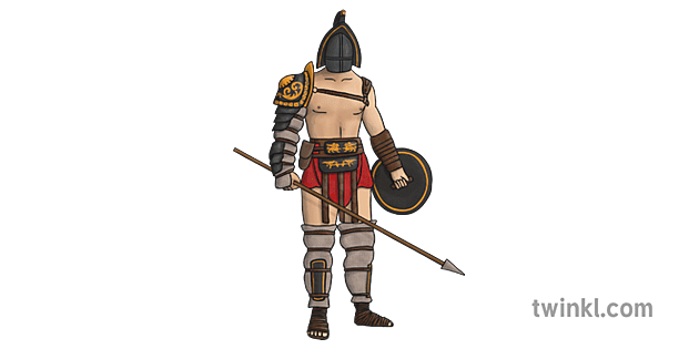 ks2 rímsky gladiátor Illustration - Twinkl