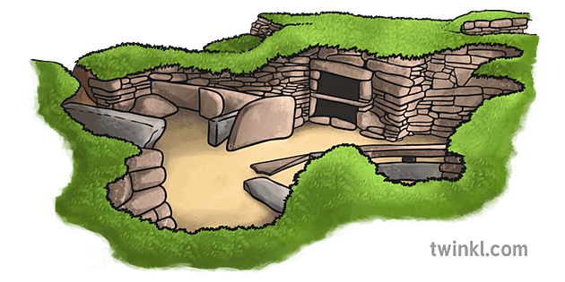 ks2 skara brae Illustration - Twinkl