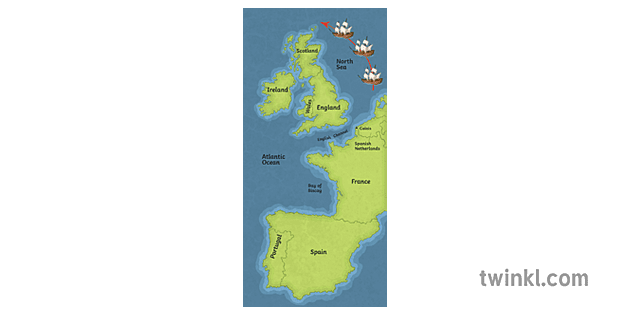 key events anglo spanish war 9 history map tudor spanish armada secondary