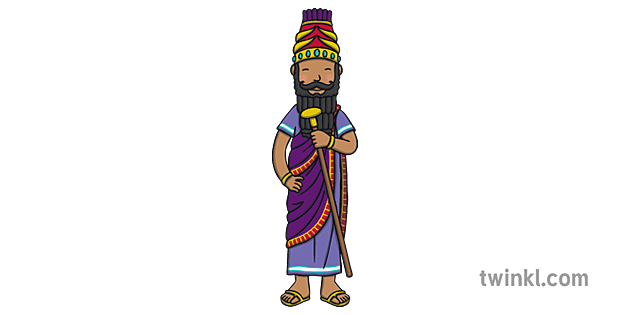 König Darius 01 Illustration - Twinkl