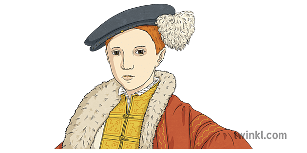 king Edward vi porträtt Illustration