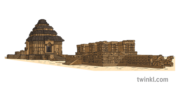 Konark Sun Temple Illustration - Twinkl