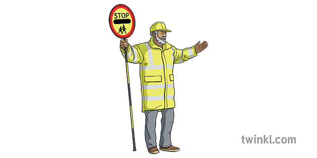 Lollipop Man Person Road Safety Crossing KS2 - Twinkl