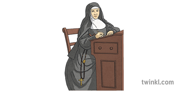 mary mackillop бичих ширээ Illustration - Twinkl