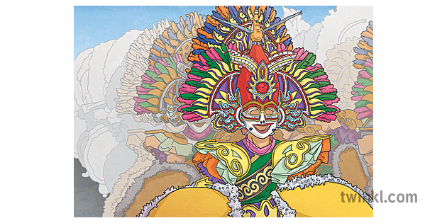 MassKara Festival Illustration - Twinkl