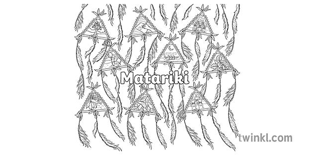 Matariki Colouring Activities Kids Preschool Printable Maori Star ...