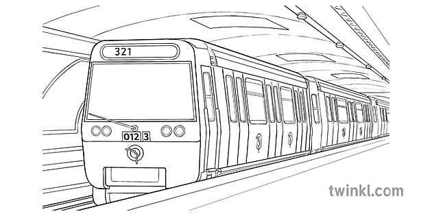 Tren Coloriage Metro Bahn Eisenbahn Trein Malvorlage Colorare Treno ...