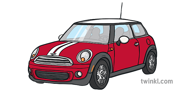 Mini Cooper Illustration - Twinkl