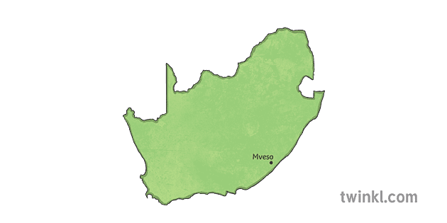 mveso south africa map Illustration - Twinkl