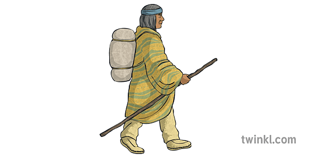 Native American Man Walking - Twinkl