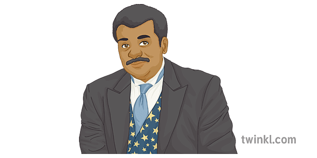 Neil DeGrasse Tyson Illustration - Twinkl