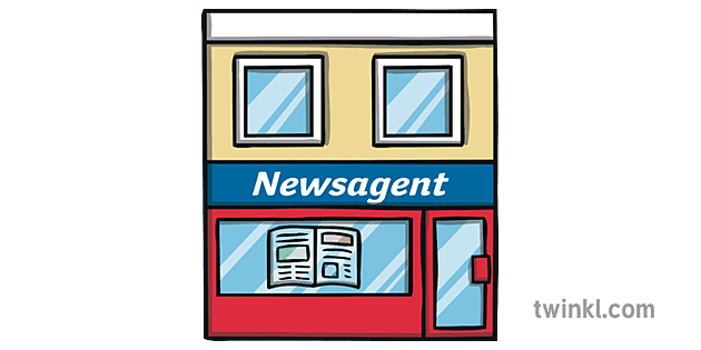 Newsagent Illustration - Twinkl