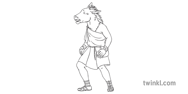 Nick Bottom Schwarz Weiß 2 Illustration - Twinkl