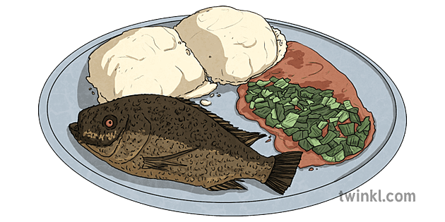 nsima Malawi cibus chambo oreochromis lidoli piscis ugali developing ...