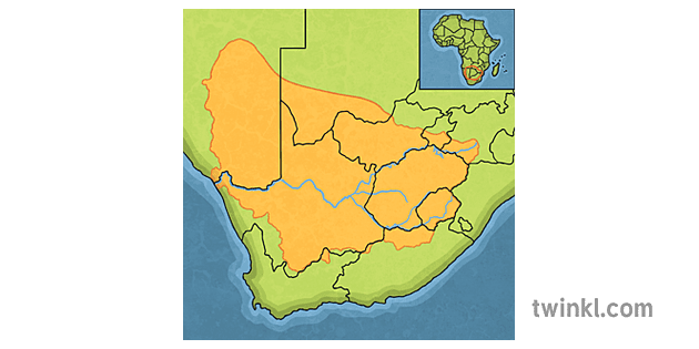 Orange River Basin Illustration - Twinkl