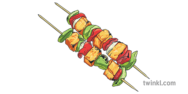 Paneer Tikka Illustration - Twinkl