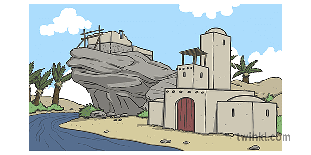 Parable of the Two Builders 3 Illustration - Twinkl