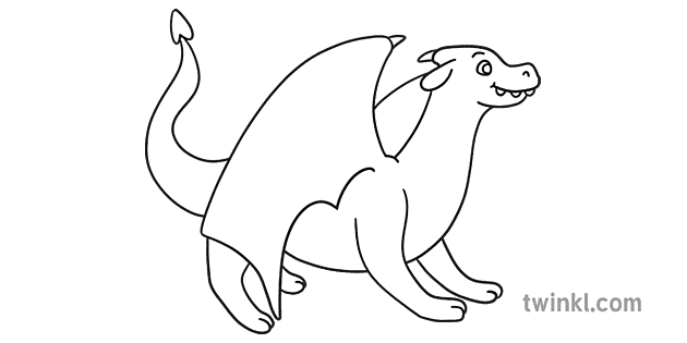 Pattern Tracing Dragon Png Illustration - Twinkl
