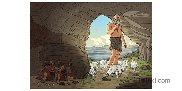 Polyphemus Illustration - Twinkl