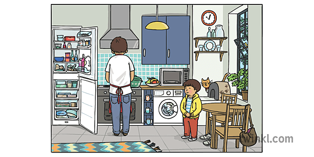 prepositions i spy in the kitchen differentiated activity sheet