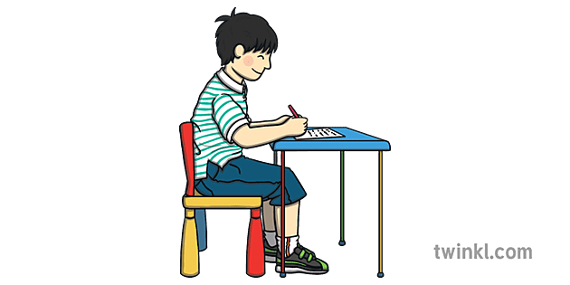 richtige Schreibhaltung 1 - Twinkl